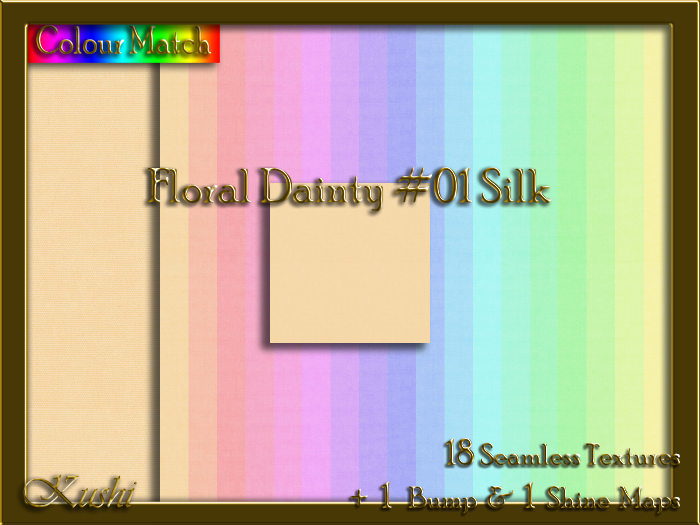 Second Life Marketplace - Floral Dainty #01 SILK Texture Pack